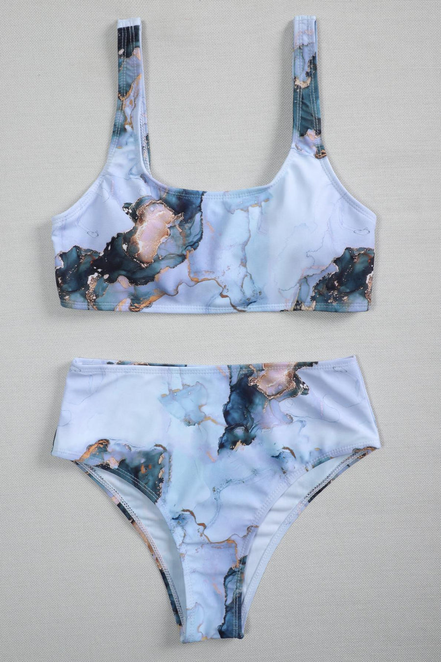 Journey Square Neck High Waist Bikini 2 Pieces Set – BISSOMMER